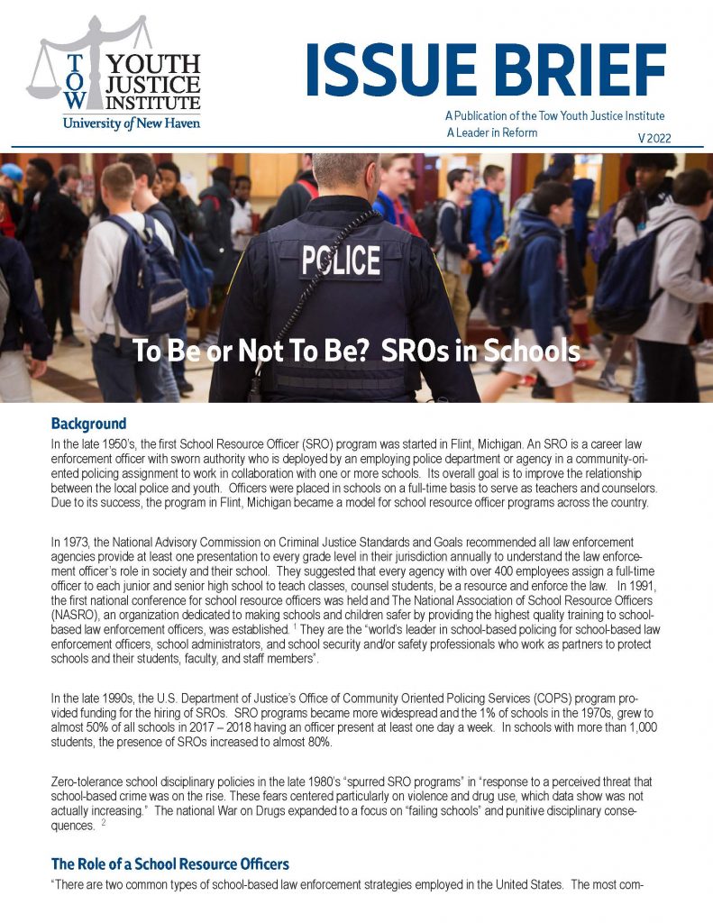 Issue Briefs | The Tow Youth Justice Institute