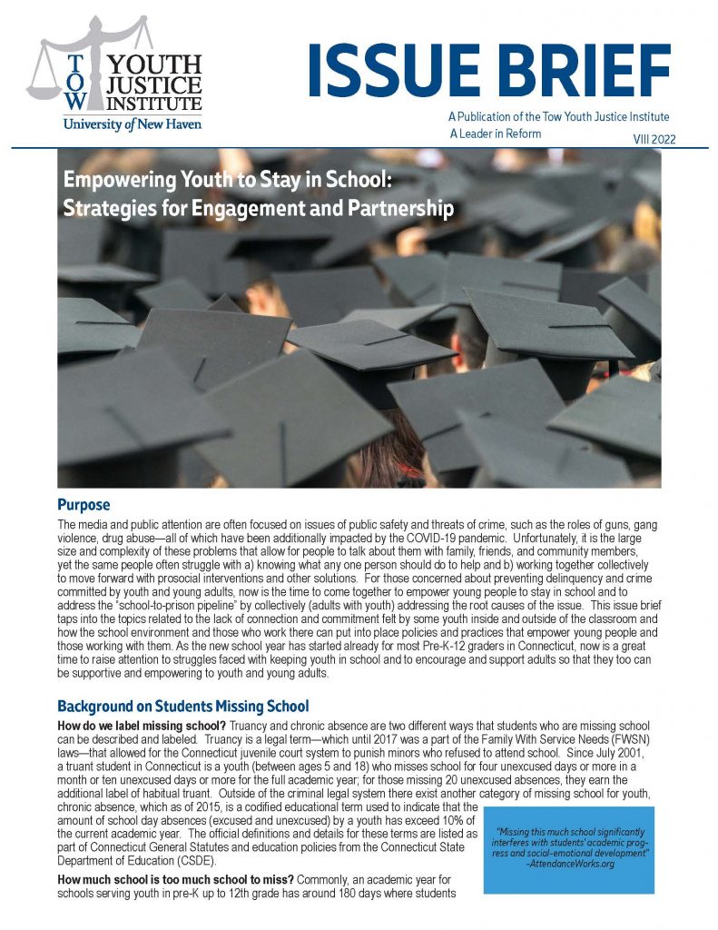 Issue Briefs | The Tow Youth Justice Institute